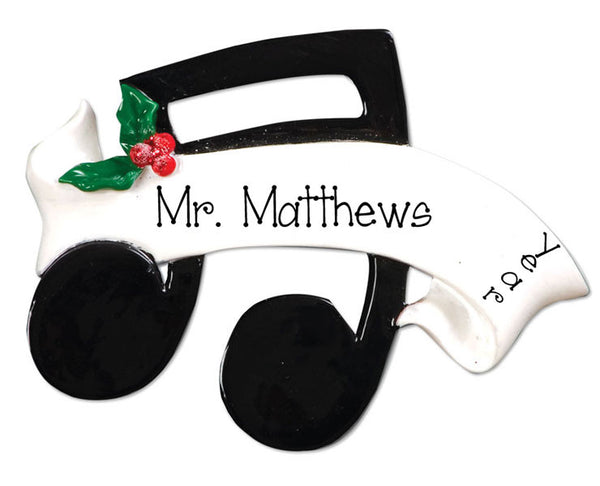 MUSIC NOTE - Personalized Ornament My Personalized Ornaments